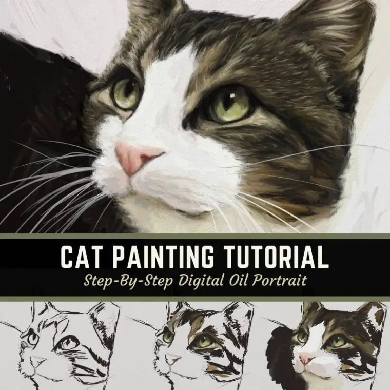 How To Paint A Cat On The iPad Pro – Digital Painting Tutorial